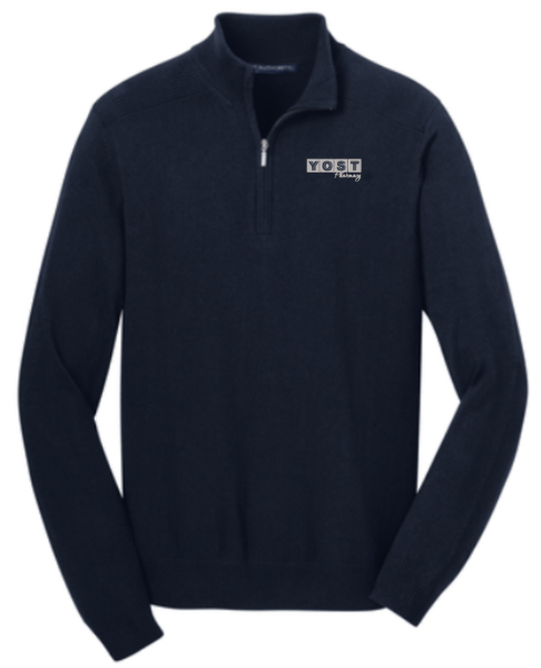 Yost Pharmacy - Men's 1/2-Zip Sweater - Friday Threads