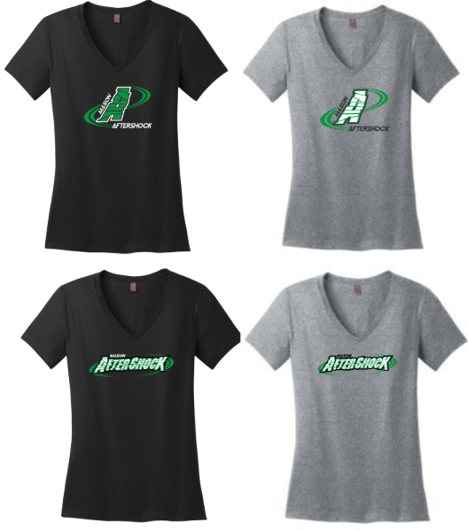 Aftershock Ladies V-Neck T DONOT USE THIS - Friday Threads